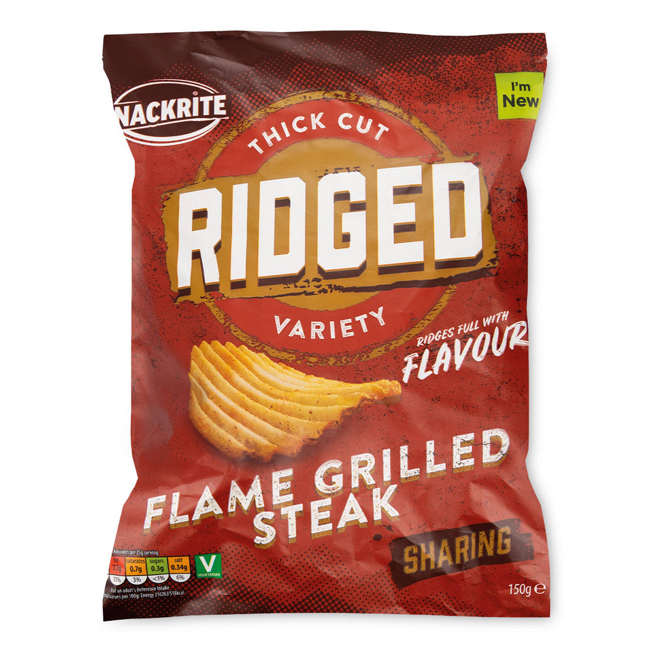 Grilled Steak Ridged Crisps Share Bag | ALDI UK