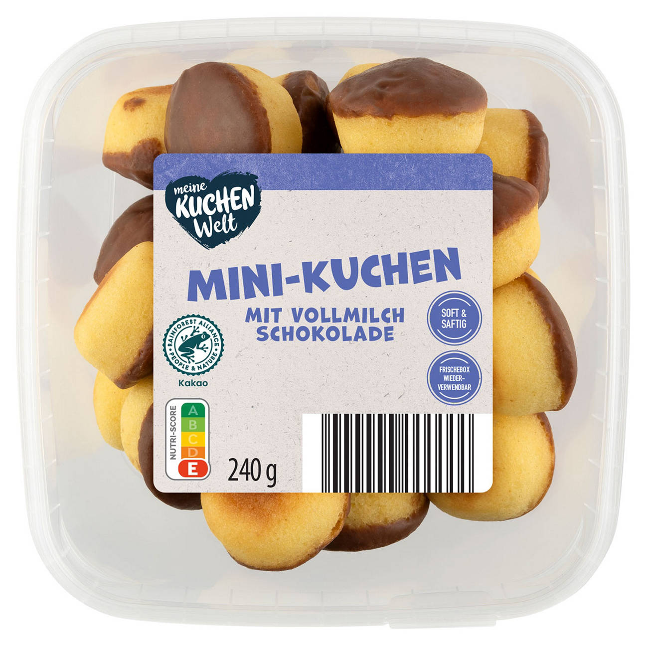 Mini Kuchen 240 g, mit Vollmilchschokolade