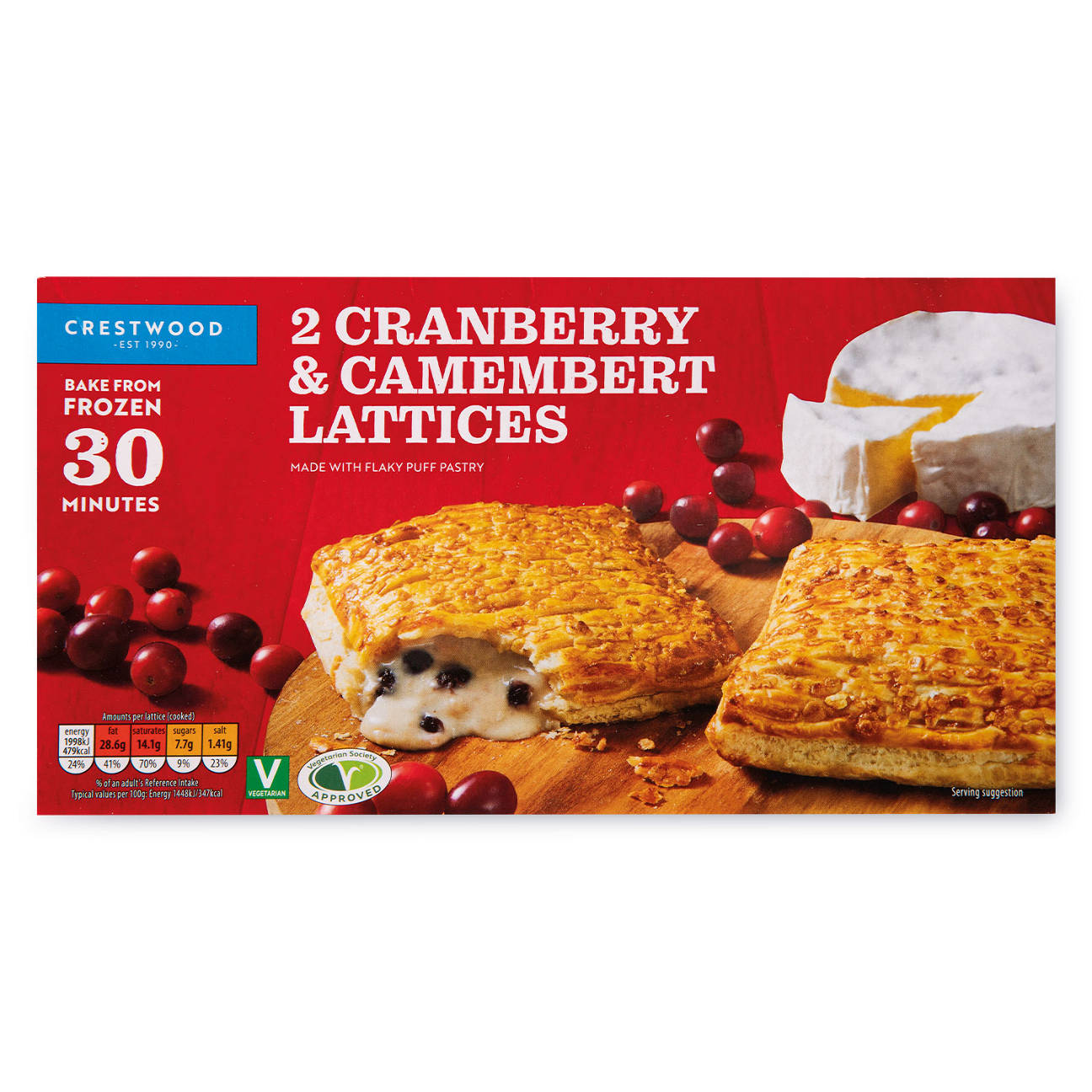 Cranberry & Camembert Lattices 2 Pack | ALDI UK