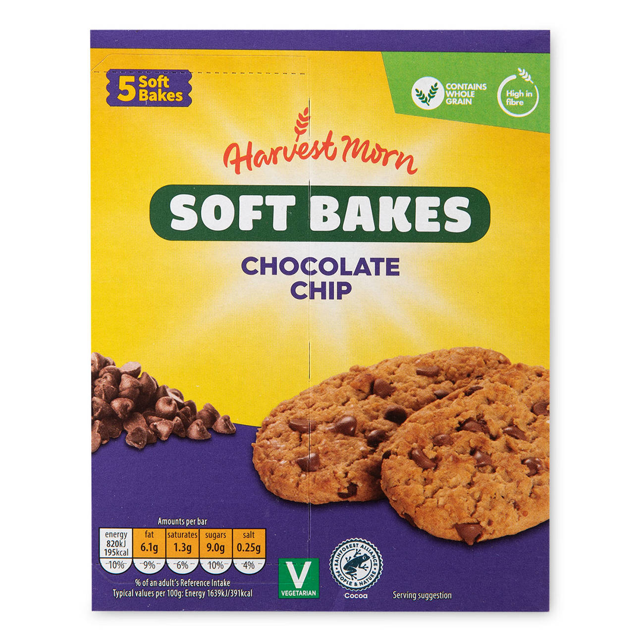 Chocolate Chip Soft Bakes 5 Pack | ALDI UK