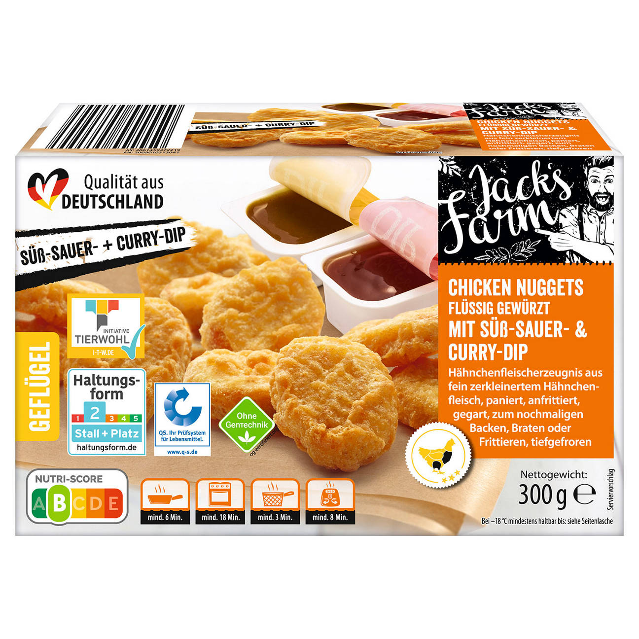 Hähnchen Nuggets mit Dip 300 g
