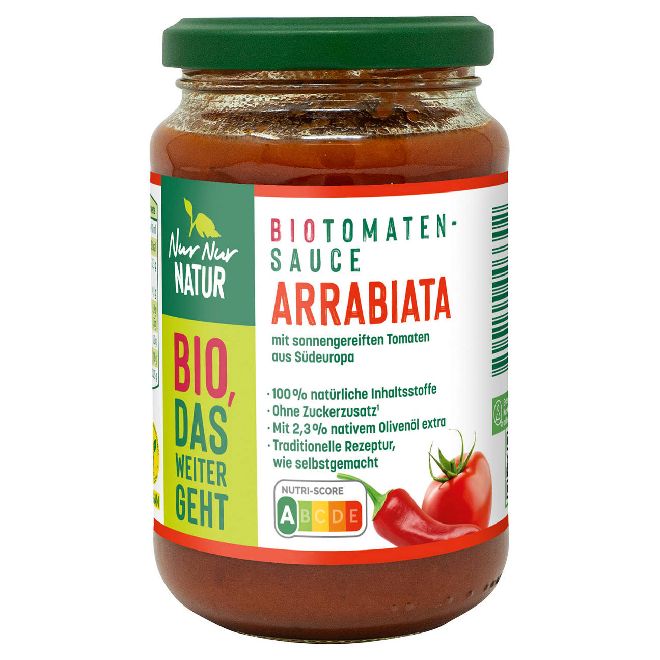 Bio-Tomatensauce 325 ml, Arrabiata