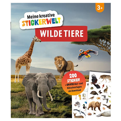 Mini Stickerbücher, Wilde Tiere