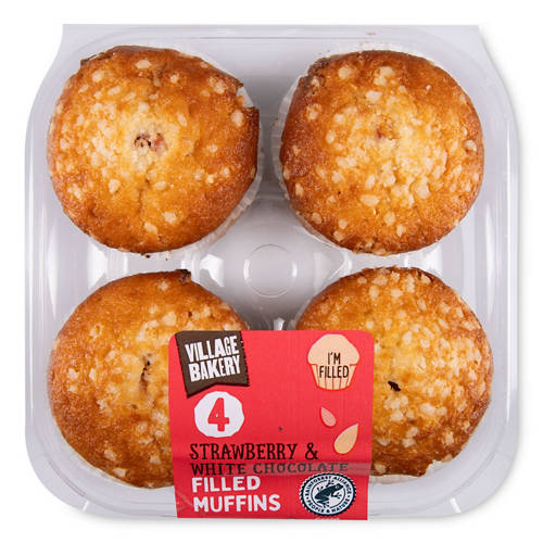 Strawberry & White Chocolate Muffins | ALDI IE