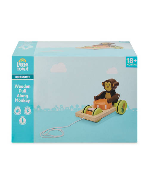 Wooden Pull Along Animal | ALDI IE
