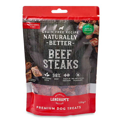 Natural Dog Treats Beef Steaks | ALDI IE